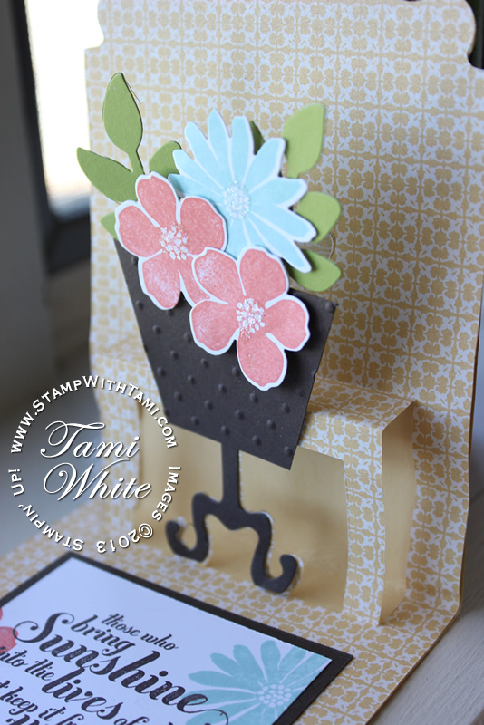 VIDEO TUTORIAL: Pop Up Flower Pot with Pop n Cut Dress Form - Stampin' Up! Demonstrator: Tami ...