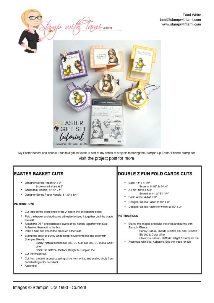 3 Amazing Easter Basket & Cards Gift Sets | Stampin Up | StampWithTami