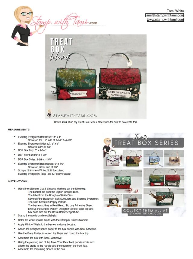 Boughs of Holly [Treat Box Series #9 & 10] | Stampin Up Fun Fold Cards