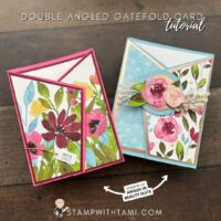 Angled Gatefold Card Set [Boughs of Holly Series] | Stampin Up Fun Fold Cards