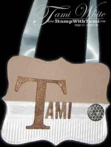 Taste of Soho chipboard name plate - Stampin' Up! Demonstrator: Tami ...