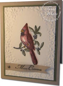 VIDEO TUTORIAL: A Christmas Cardinal - Stampin' Up! Demonstrator: Tami ...