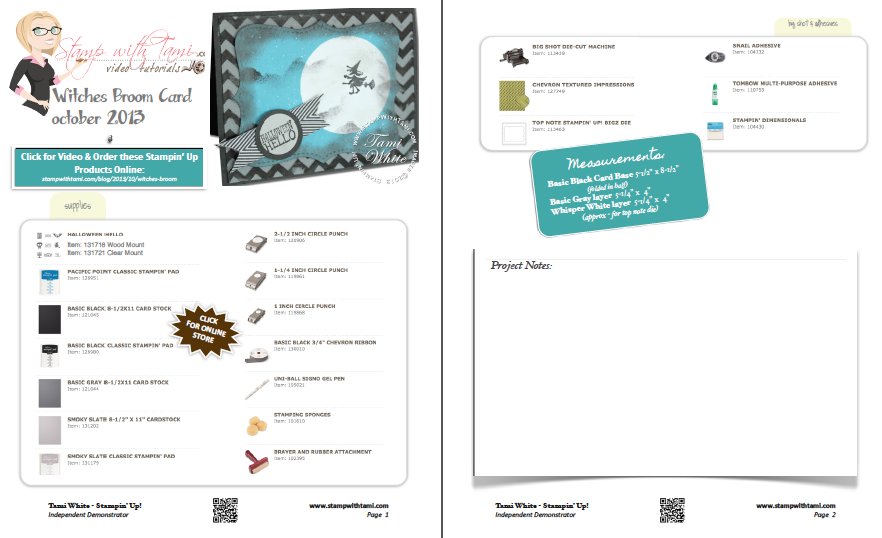 VIDEO: Happy Halloween Witch on a Broom - Stampin' Up! Demonstrator ...