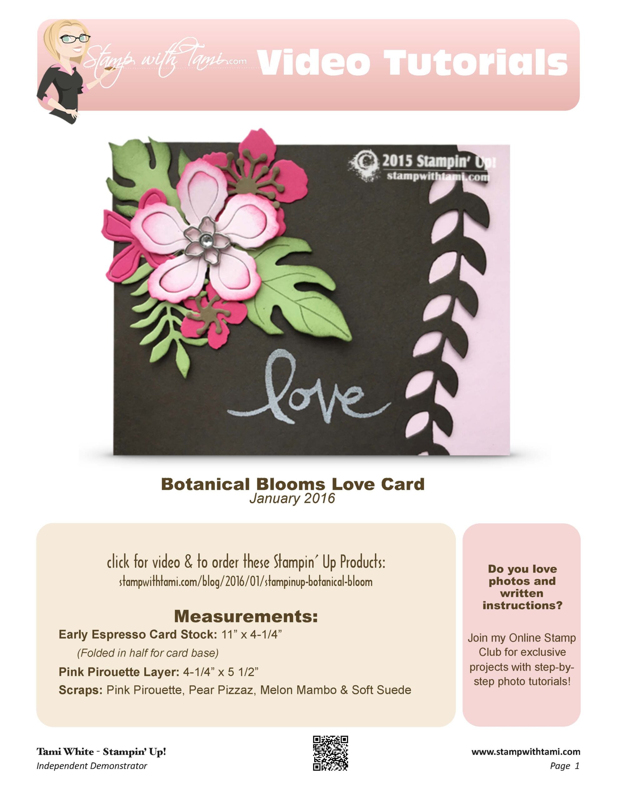 VIDEO: Botanical Blooms Edgelit Love Card - Stampin' Up! Demonstrator ...