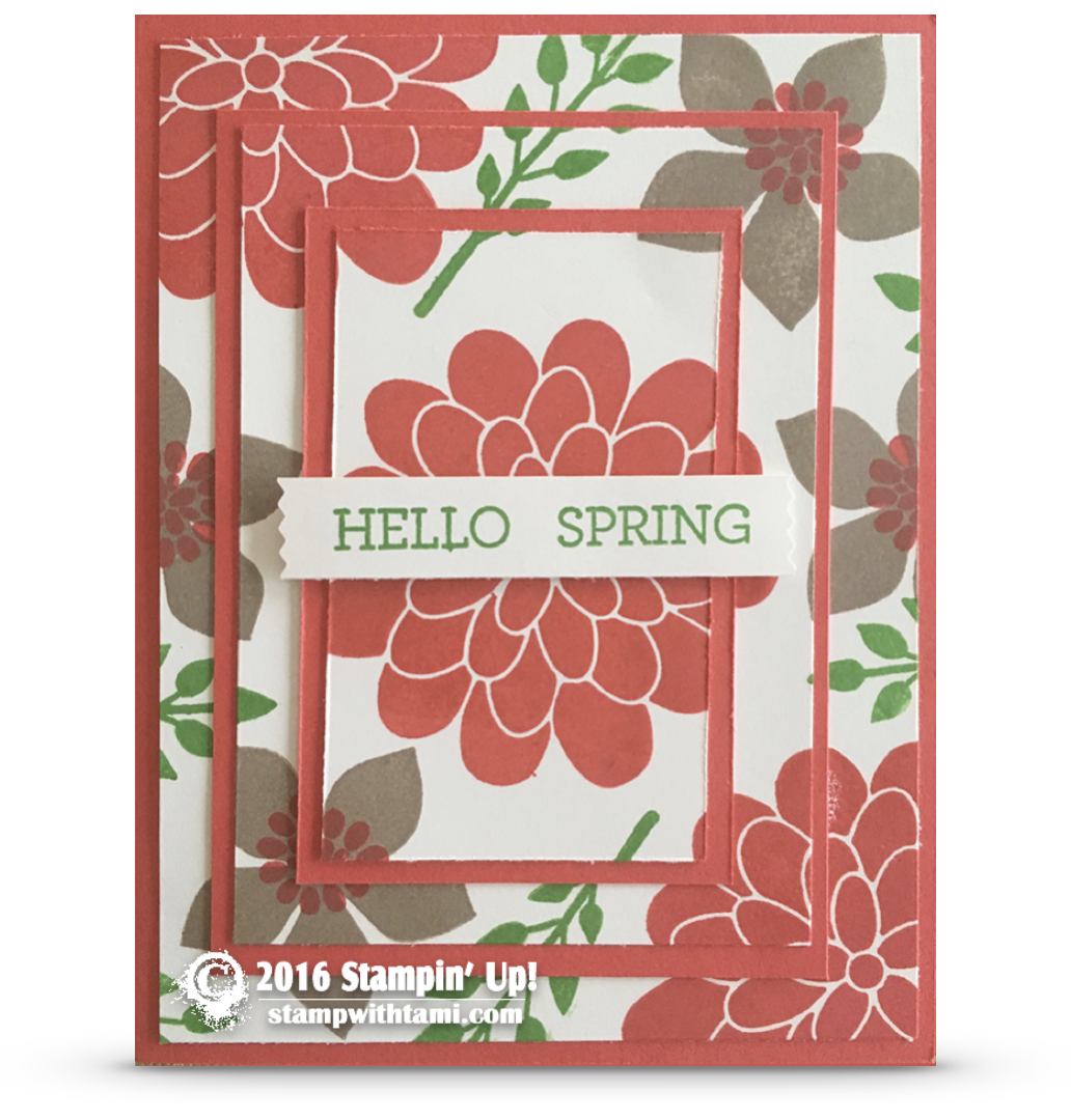 VIDEO: Triple Time Technique with the Flower Patch Stamps - Stampin' Up ...