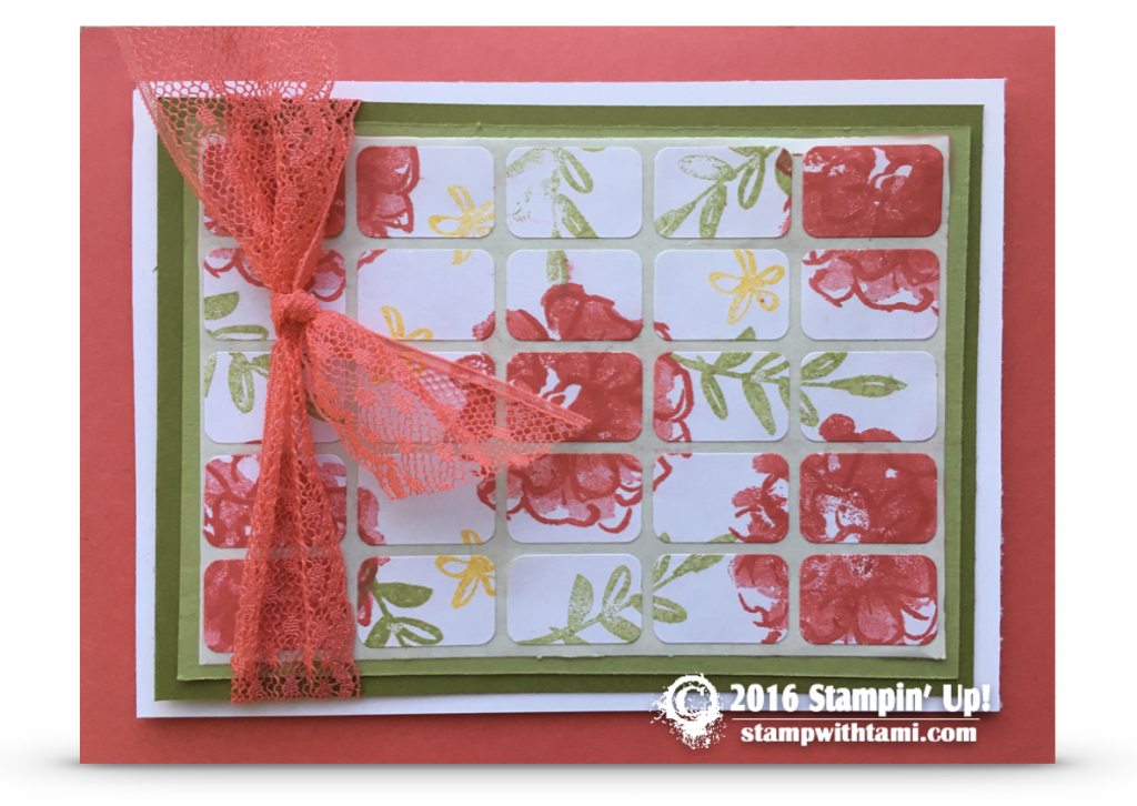 VIDEO: How to make a Faux Ceramic Tile Card - Stampin' Up! Demonstrator ...