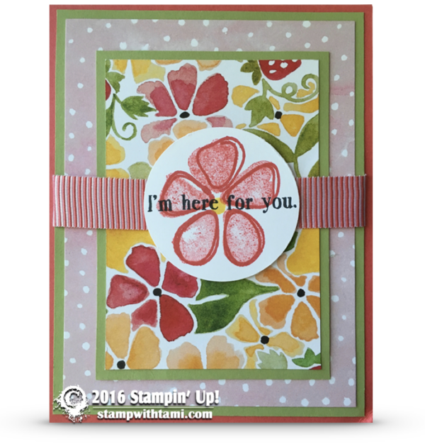 CARD: I'm here for you from the Fresh Fruit set - Stampin' Up ...