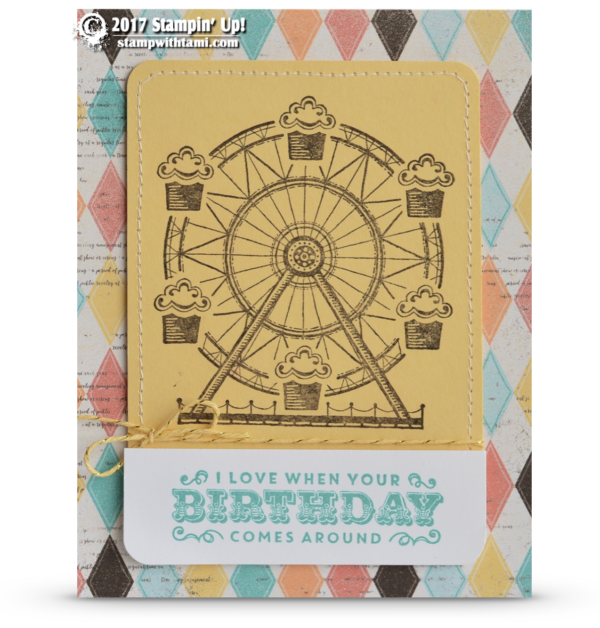 CARD: Ferris Wheel Fun Birthday Card - Stampin' Up! Demonstrator: Tami ...