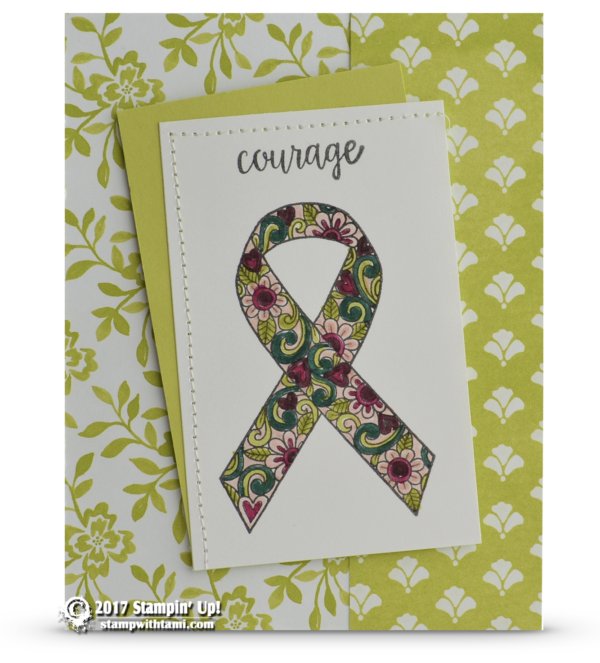 SNEAK PEEK: Beauty and Courage Card from the Ribbon of Courage Stamps ...