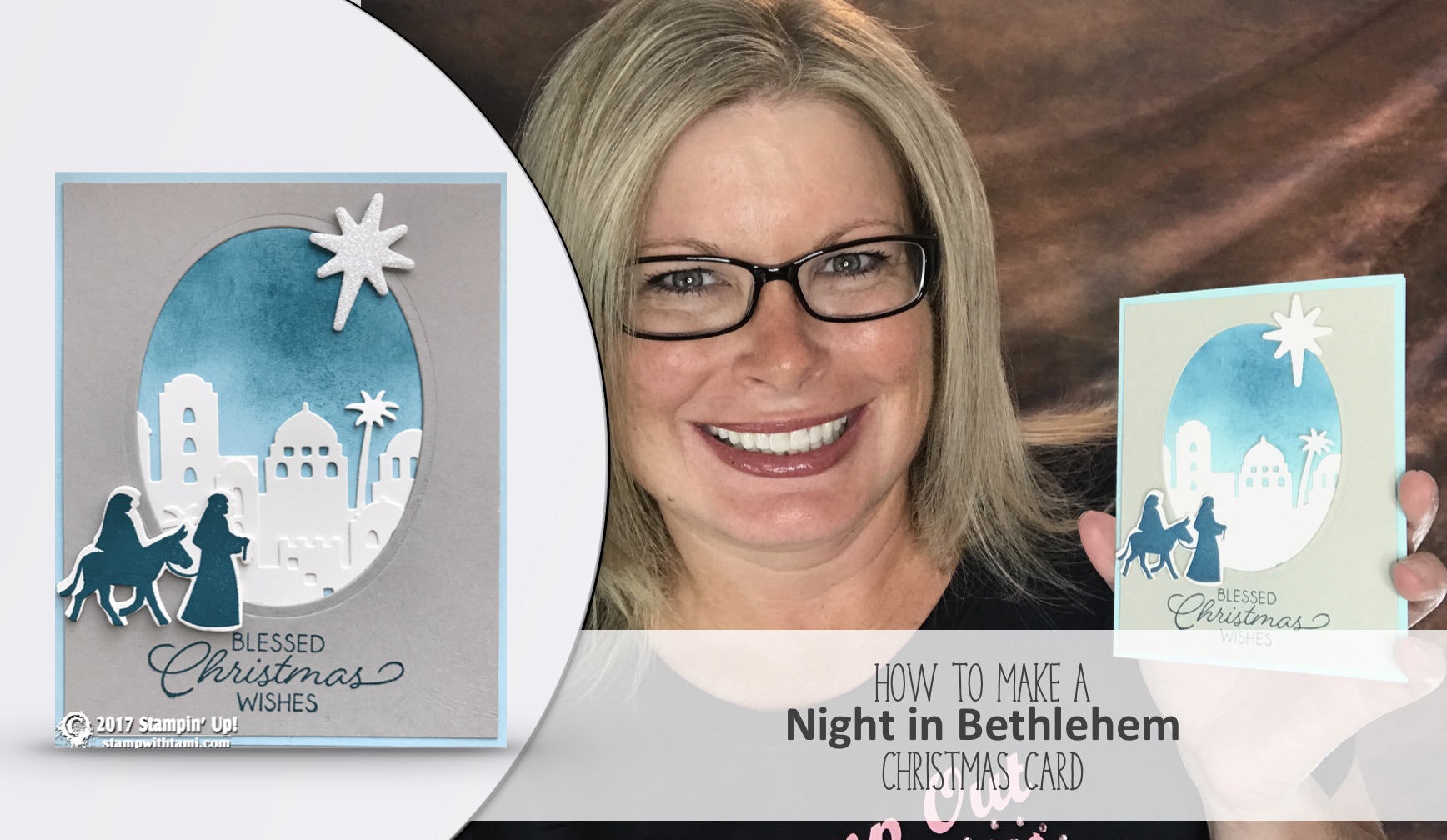 ONLINE CLASS & VIDEO: How to make a Night in Bethlehem Window Card ...