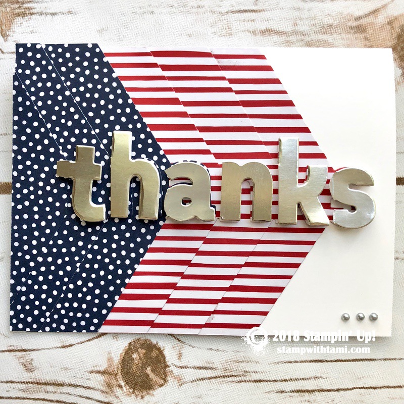Happy Memorial Day Weekend and Patriotic Thank You Cards - Stampin' Up ...