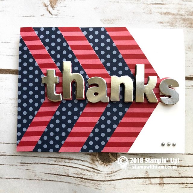Patriotic Thank You Cards | Stampin Up | StampWIthTami.com