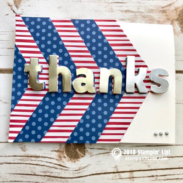Patriotic Thank You Cards | Stampin Up | StampWIthTami.com