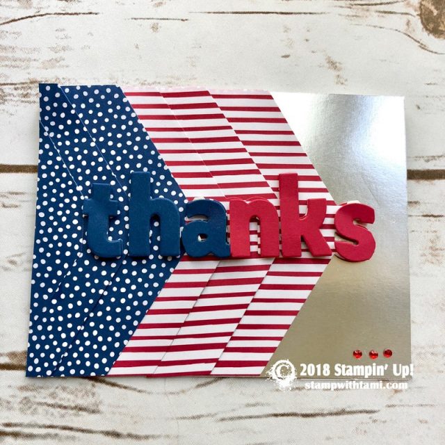 Patriotic Thank You Cards | Stampin Up | StampWIthTami.com