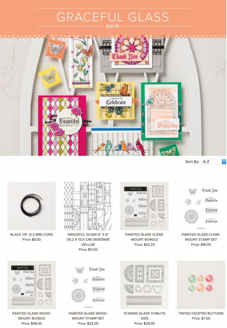 CARD: Stained Glass Thank you Card from the Painted Glass Bundle ...