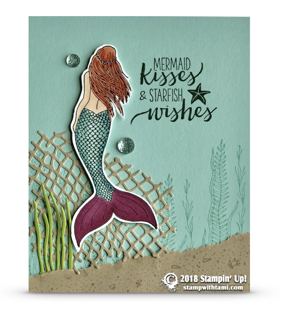 CARD: Mermaid Kisses and Starfish Wishes Card - Stampin' Up ...