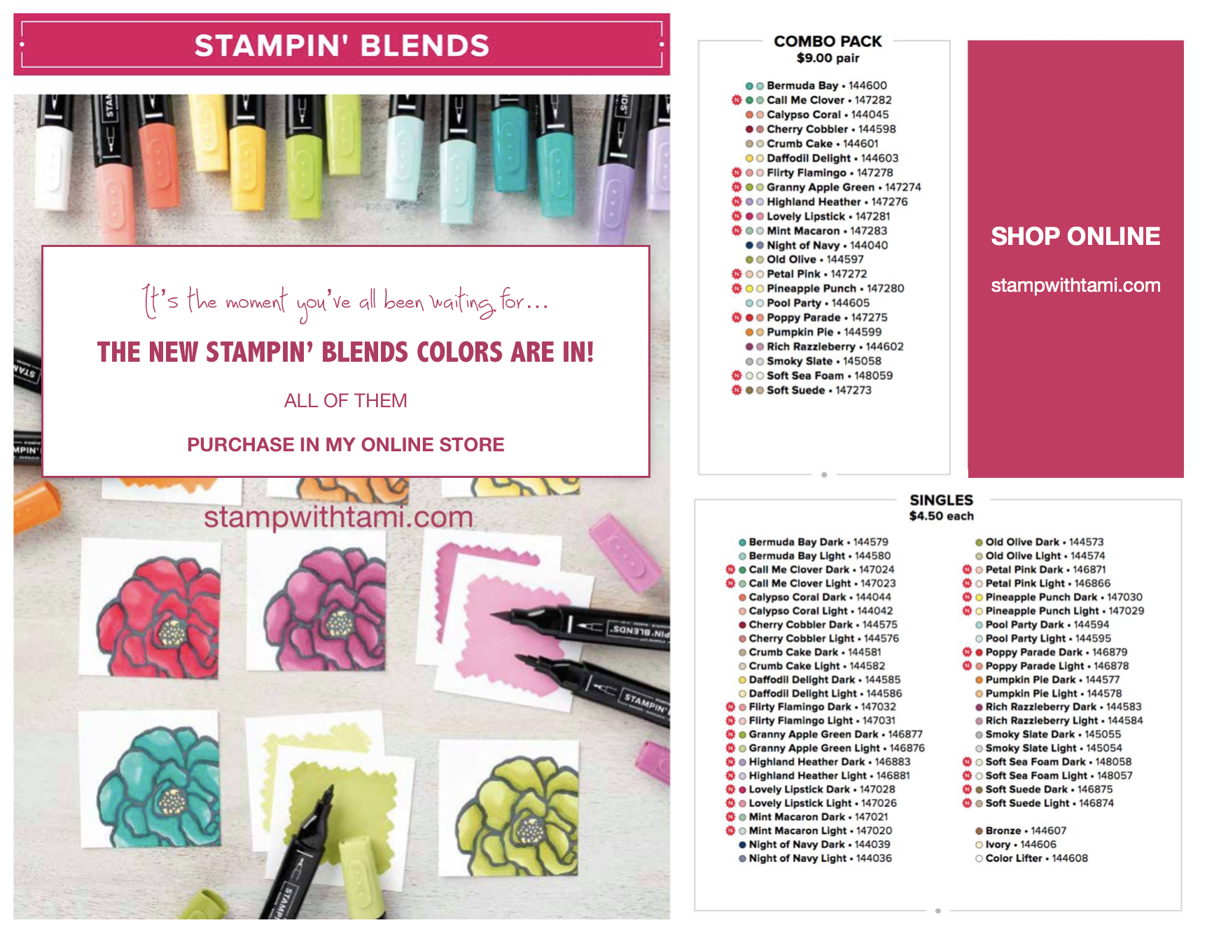 NEWS: The New Stampin Blends Markers Colors are now in! Got them while ...