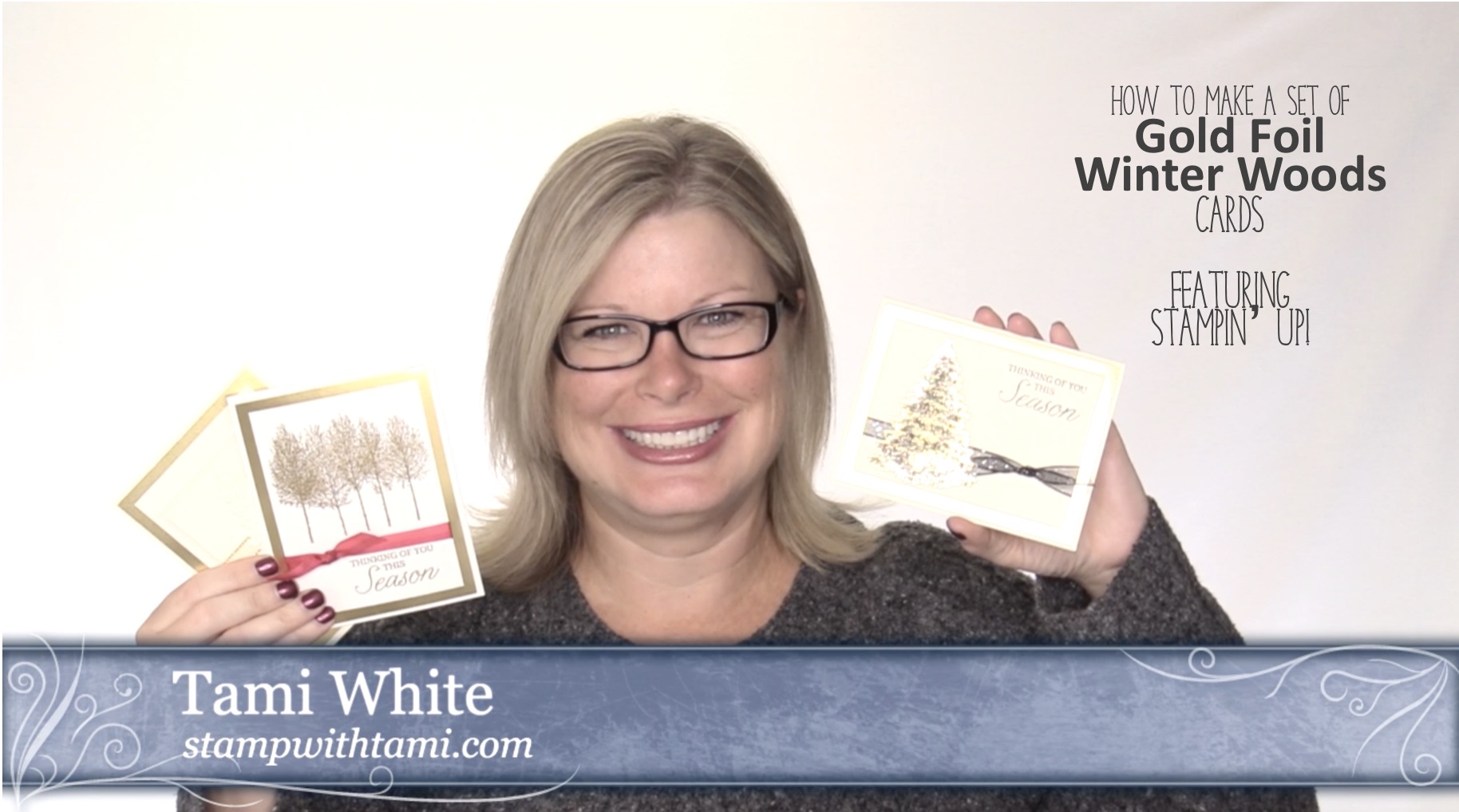 BLOG HOP VIDEO & GIVEAWAY: How to make Winter Woods Holiday Cards ...