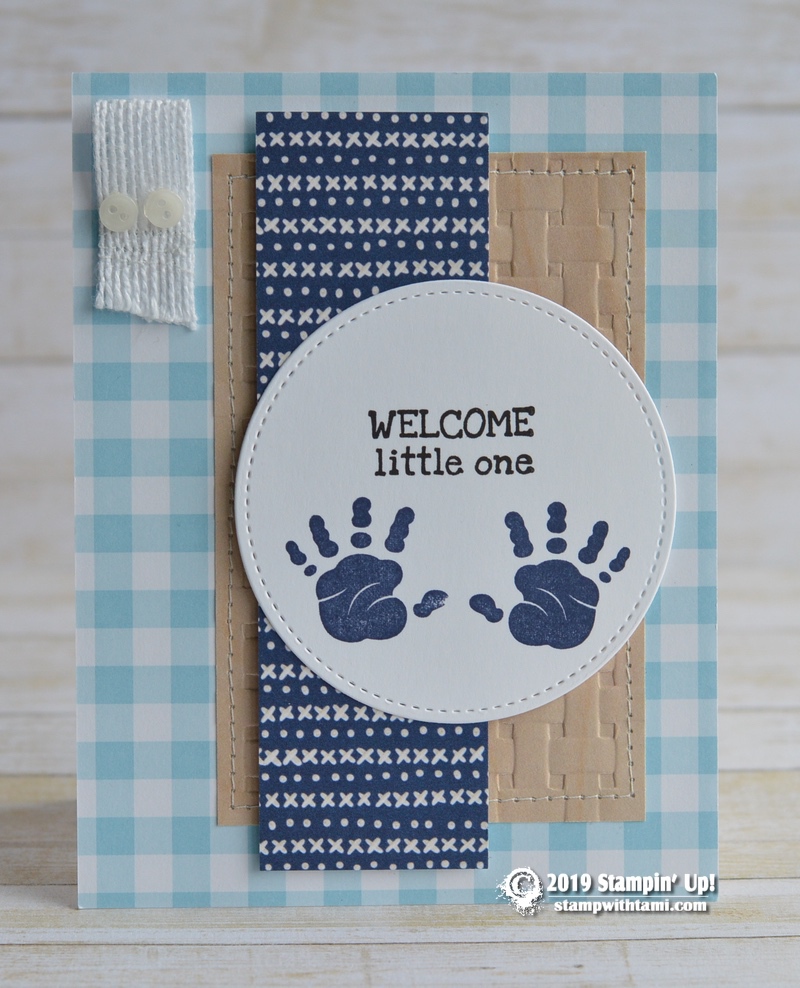 CARD: Welcome Baby Card from the First Steps Stamp Set - Stampin' Up ...
