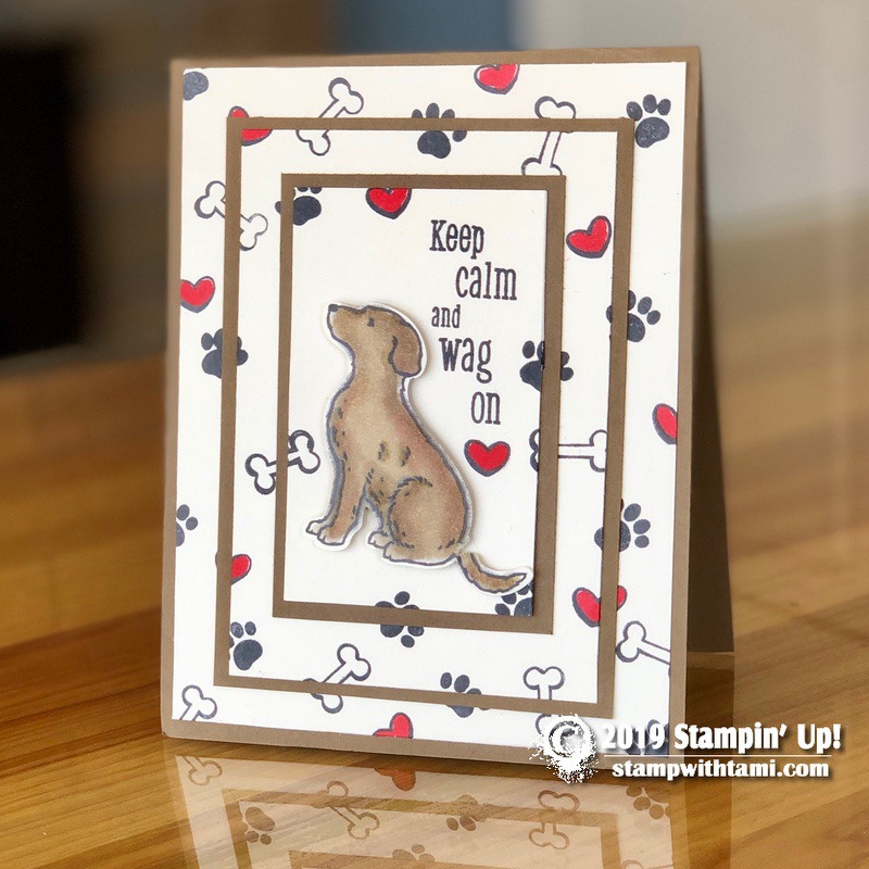 CARD: A Best Friend Leaves a Paw Print on your Heart - Stampin' Up ...