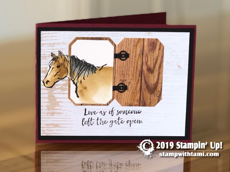 VIDEO: How to make an horse stable card with the Live to Ride stamp set ...