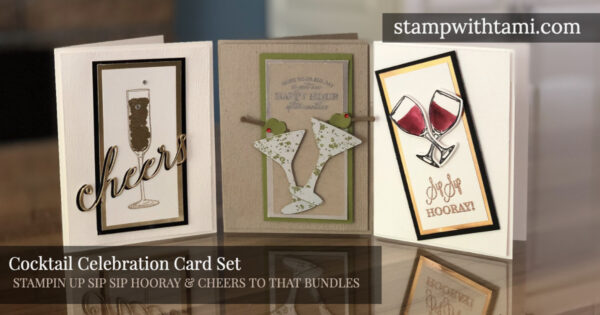 ONLINE CLASS & VIDEO: How to make a set of Cocktail Celebration Cards ...
