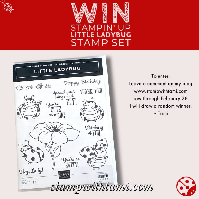 Win the Stampin' Up Little Ladybug Stamp Set Giveaway - Stampin' Up ...