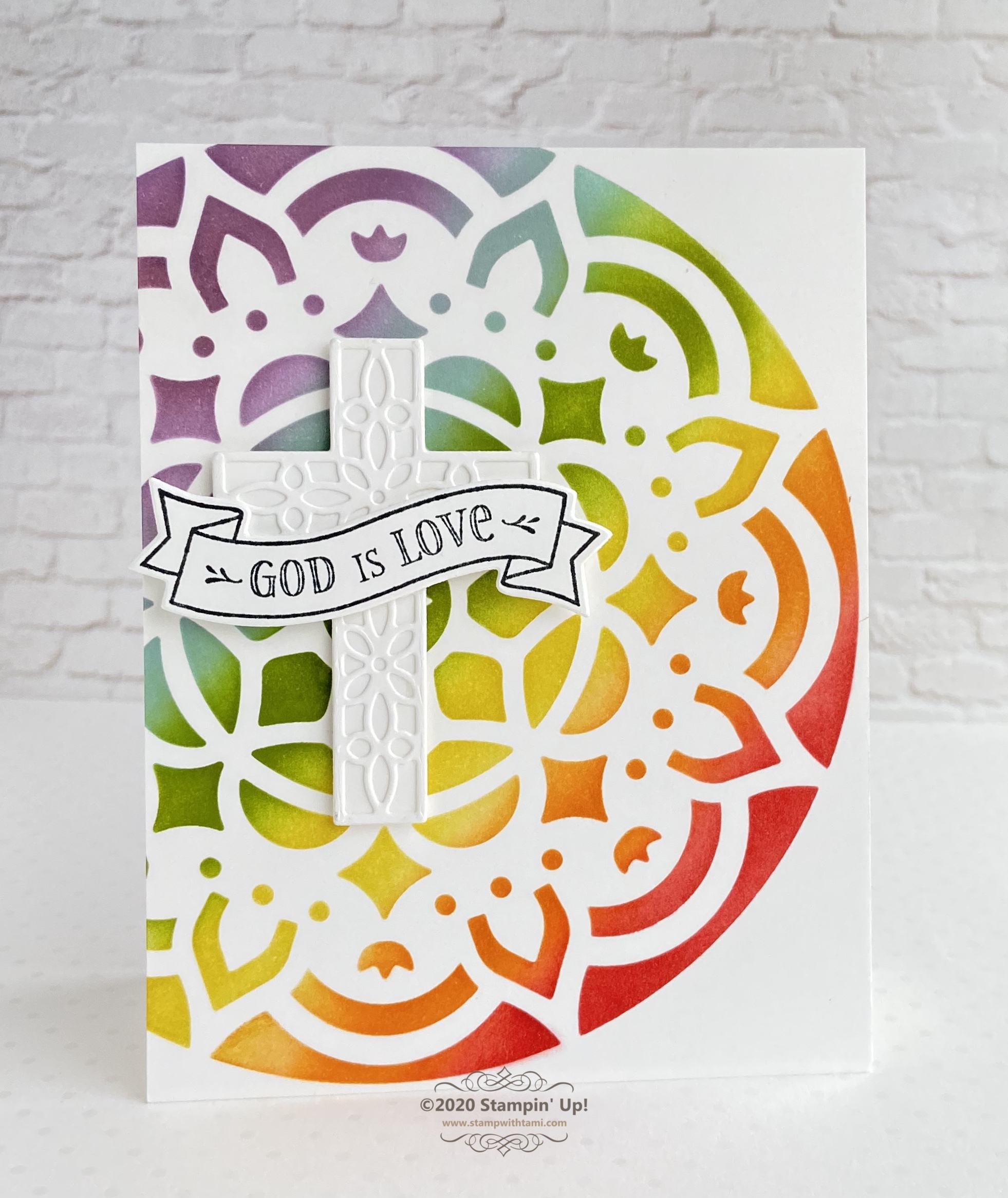 CARD: God is Love "Wow" card from the Hold on to Hope bundle - Stampin ...
