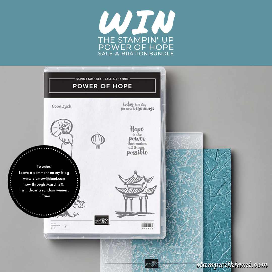 Win the Stampin Up Power of Hope Sale-a-bration Bundle - Stampin' Up ...