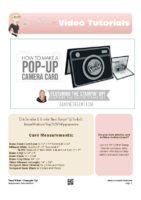 VIDEO: How to make a Pop Up Camera Card - Stampin' Up! Demonstrator ...