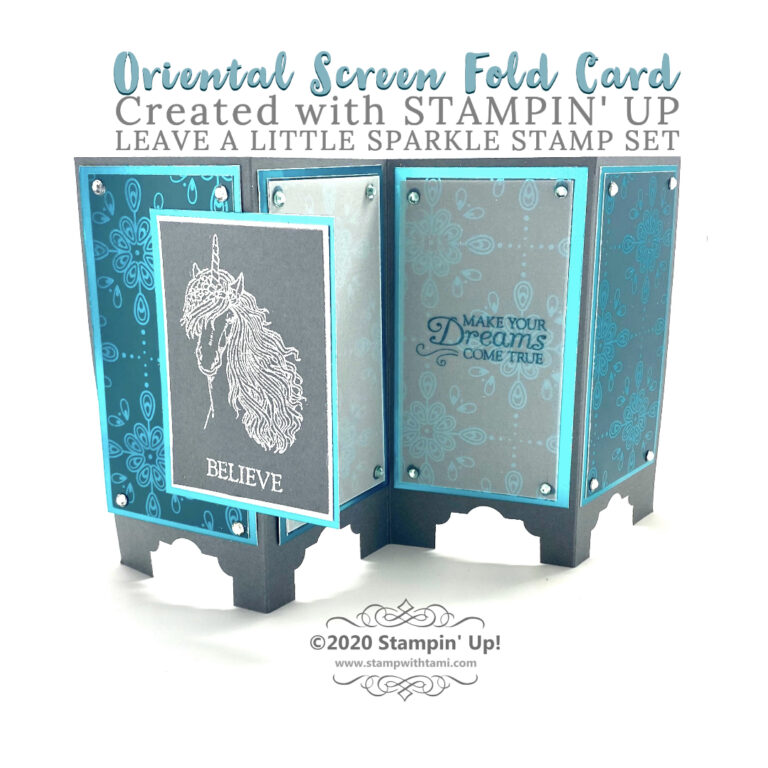 VIDEO: How to make an Oriental Screen Fold Card - Stampin' Up ...