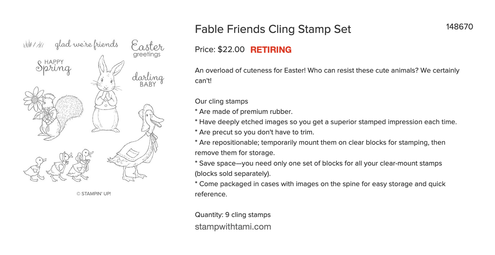 Retiring Spotlight: Fable Friends Stamp Set - Stampin' Up! Demonstrator ...