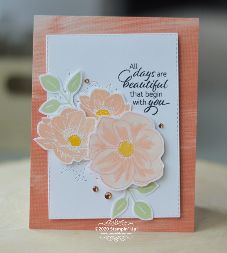 Beautiful Days Card - Floral Essence Stamp Set |StampWIthTami.com