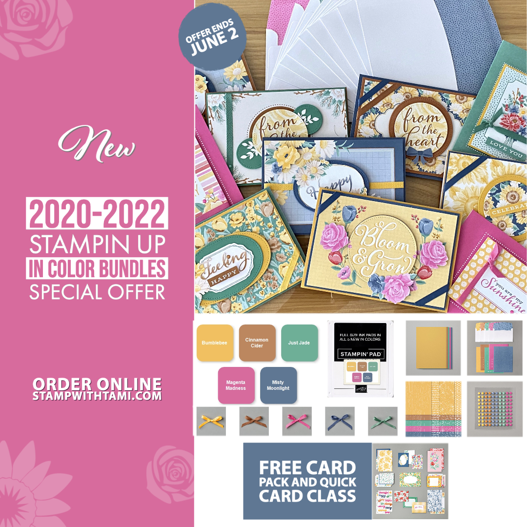 Color Bundle with Free Card Pack & Quick Card Class | StampWIthTami
