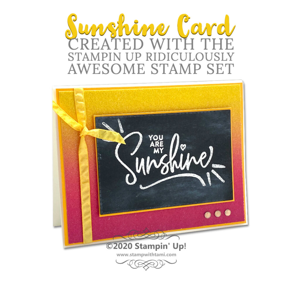 Rainbow Glitter Paper & the Chalkboard Technique | StampWithTami.com