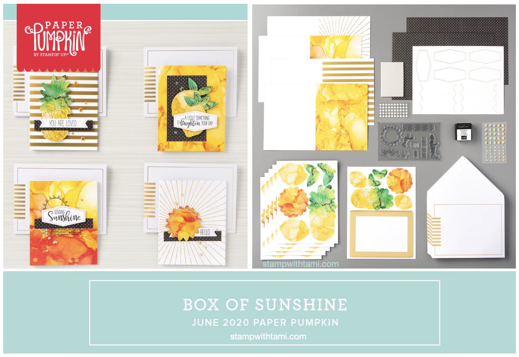 A Box Of Sunshine Card Kit | Stampin' Up! | StampWithTami.com