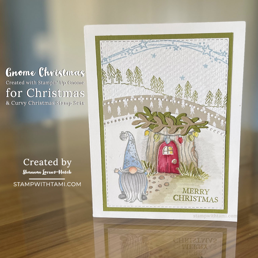 Gnome Christmas Card | Stampin' Up! | StampWithTami.com