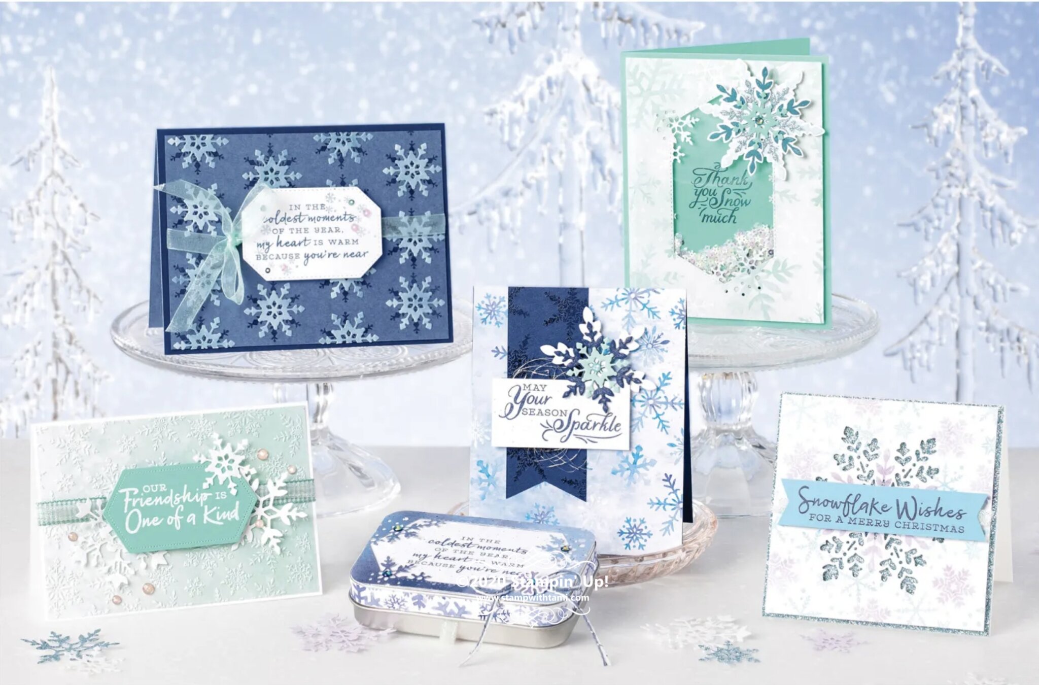 Snowflake Splendor Holiday Card | Stampin' Up! | StampWithTami.com
