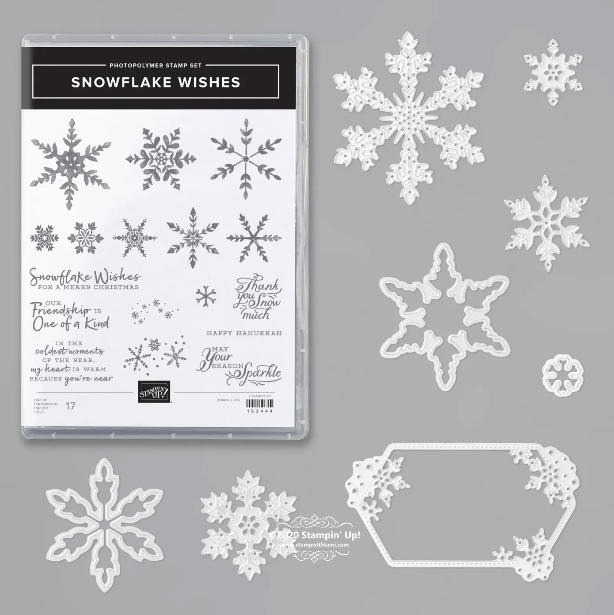 CARD: Snowflake Splendor Holiday Card - Stampin' Up! Demonstrator: Tami ...