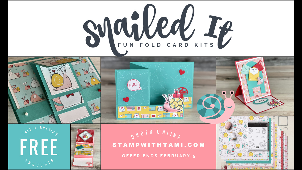 Snailed it fun Fold Card Kits | Stamin' Up! | StampWIthTami.com