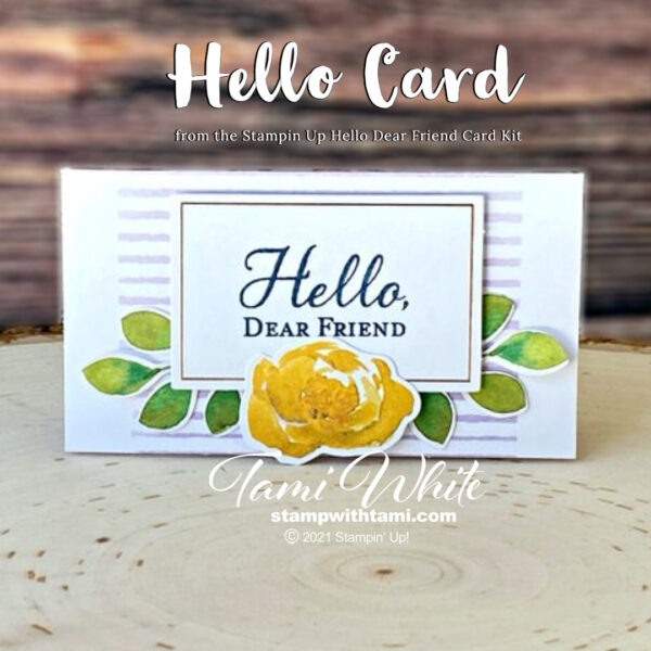 Hello Dear Friend Card Kit | Stampin' Up! | StampWithTami.com