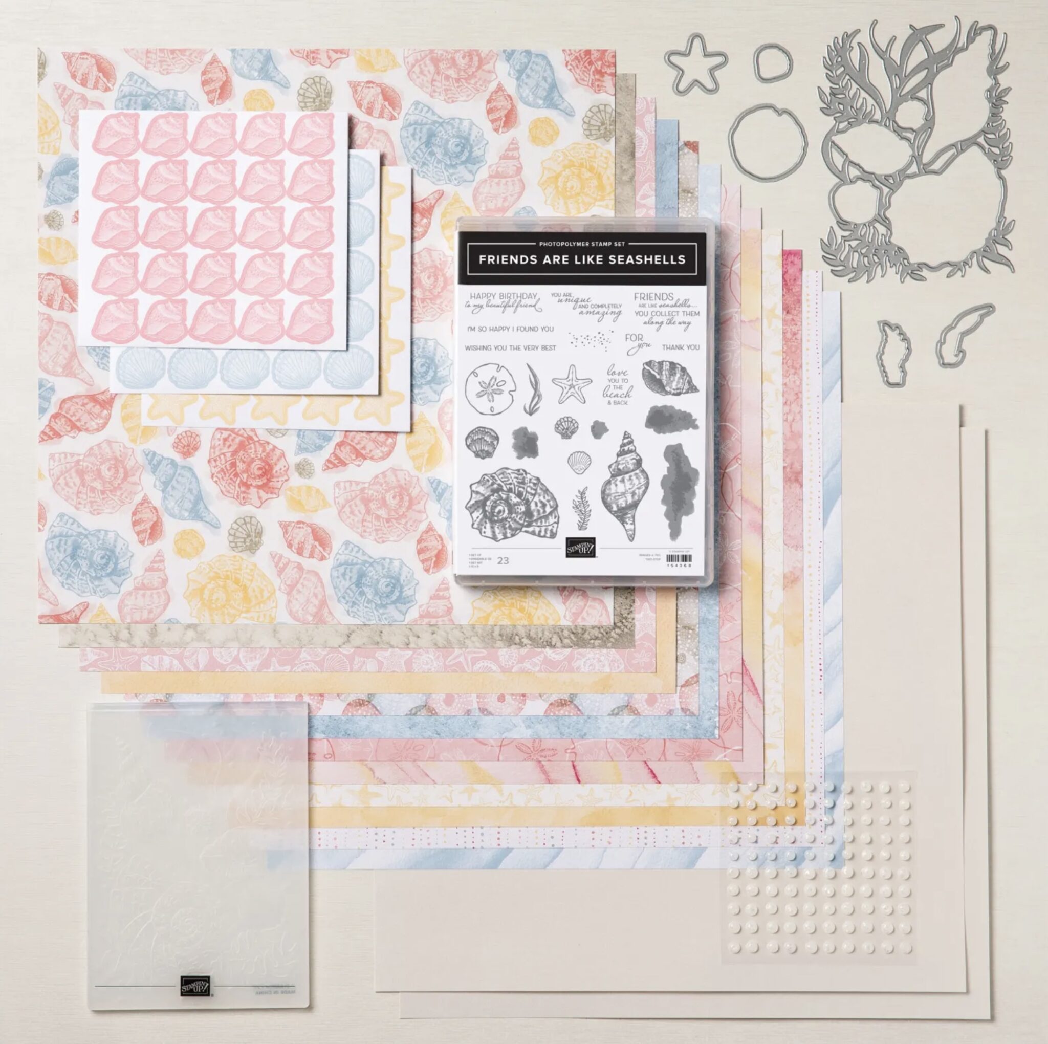 Textured Seashells Card Tutorial | Stampin Up | StampWithTami.com