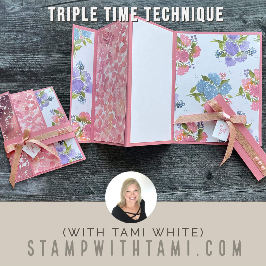 How to make a triple fold hydrangea card - Stampin' Up! Demonstrator ...