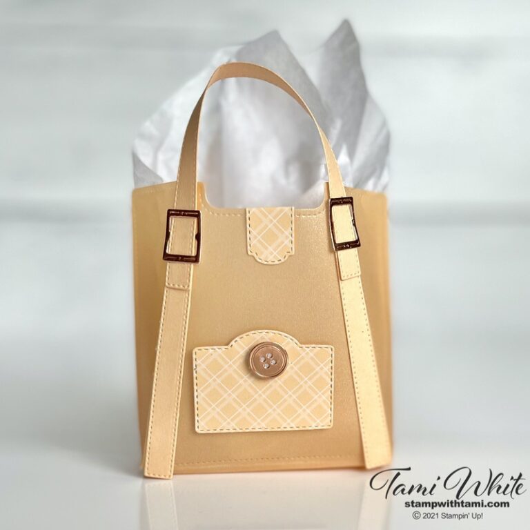 Shimmery Tote Gift Bag Tutorial | Stampin' Up! | StampWithTami.com