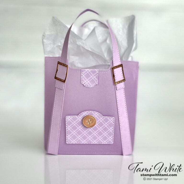 Shimmery Tote Gift Bag Tutorial | Stampin' Up! | StampWithTami.com