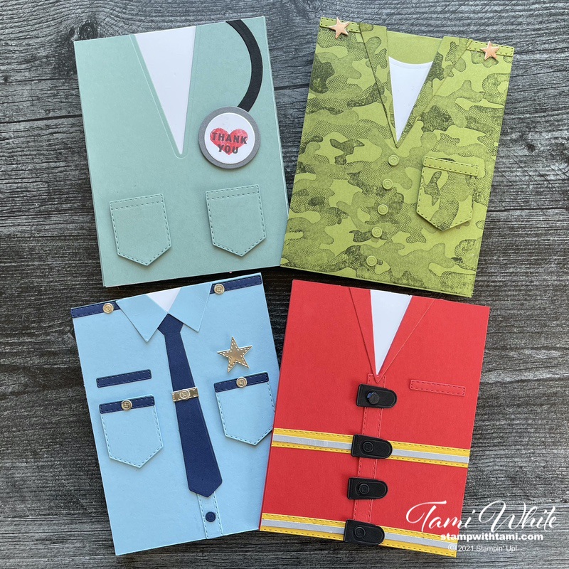 First Responder Hero Card | Stampin' Up! | StampWithTami.com