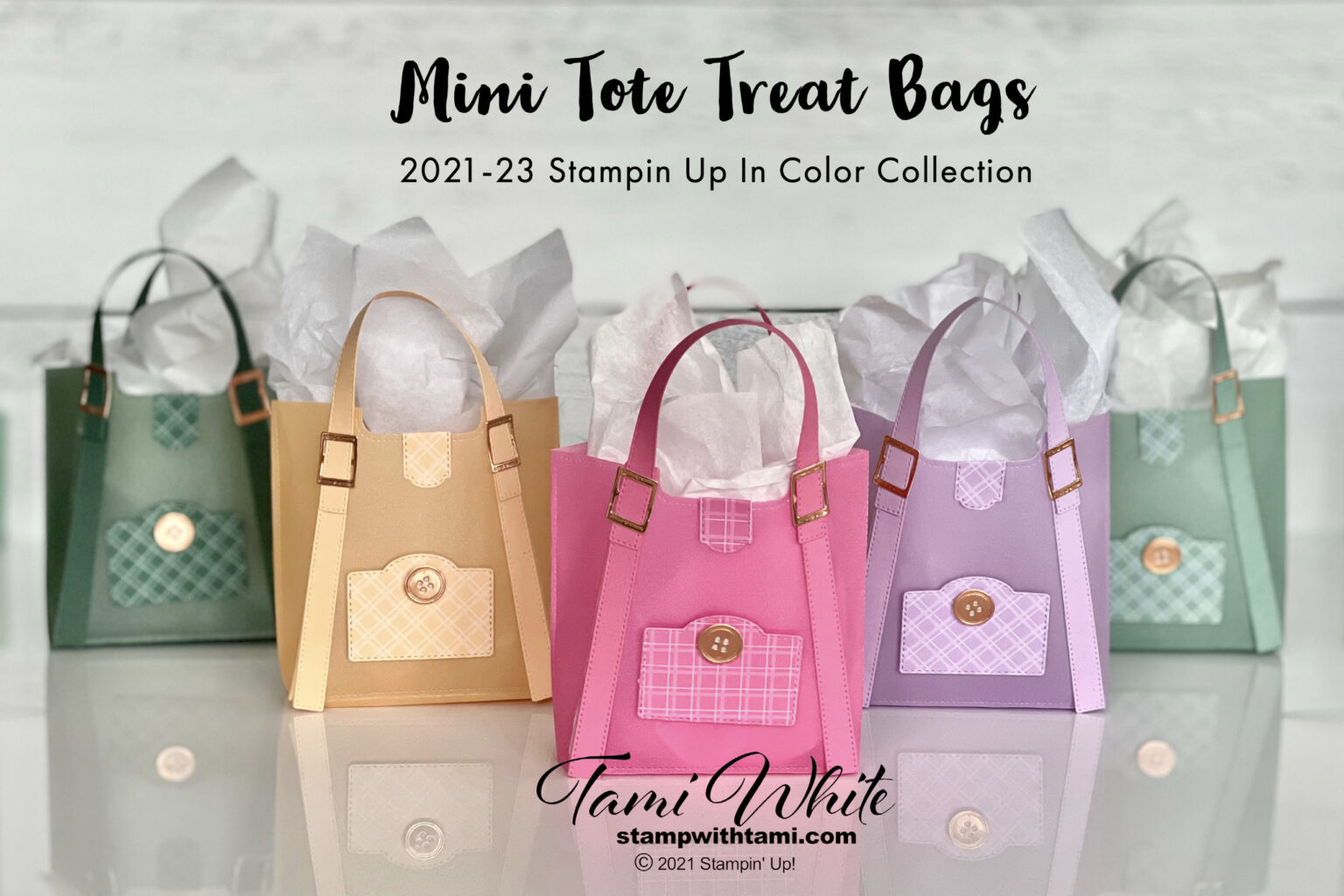 Shimmery Tote Gift Bag Tutorial | Stampin' Up! | StampWithTami.com