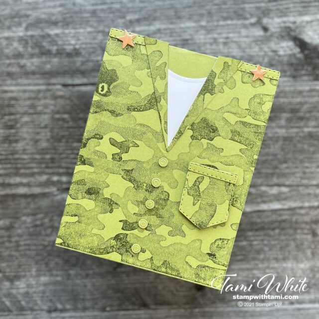 Military Hero Card Tutorial | Stampin' Up! | StampWithTami.com