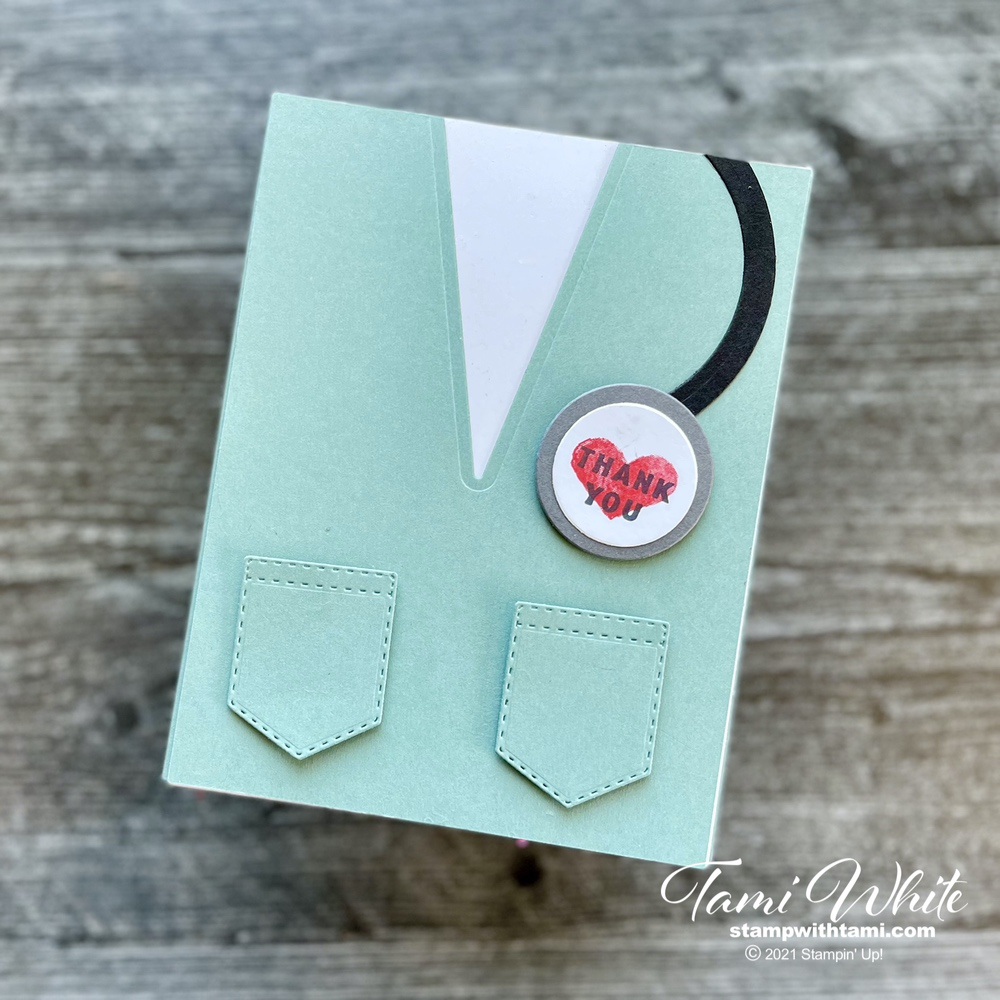 Scrubs Hero Card Tutorial | Stampin' Up! | StampWithTami.com