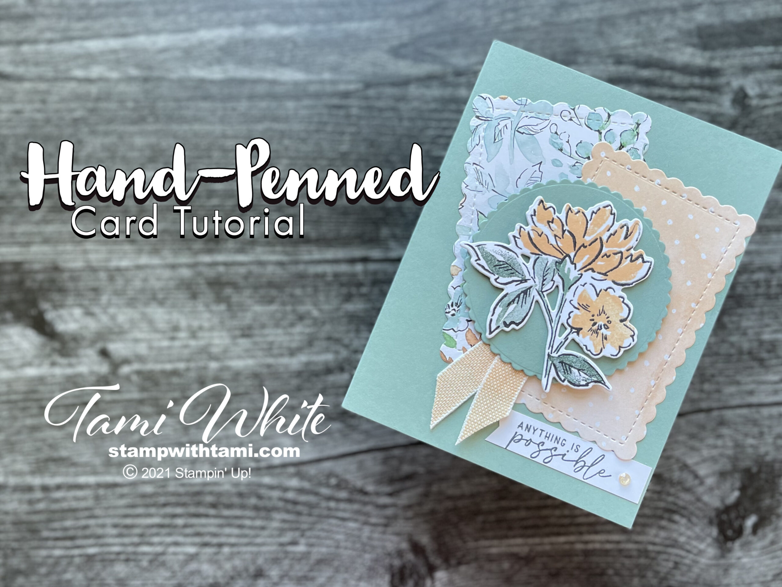 Corrected Hand Penned Card Tutorial